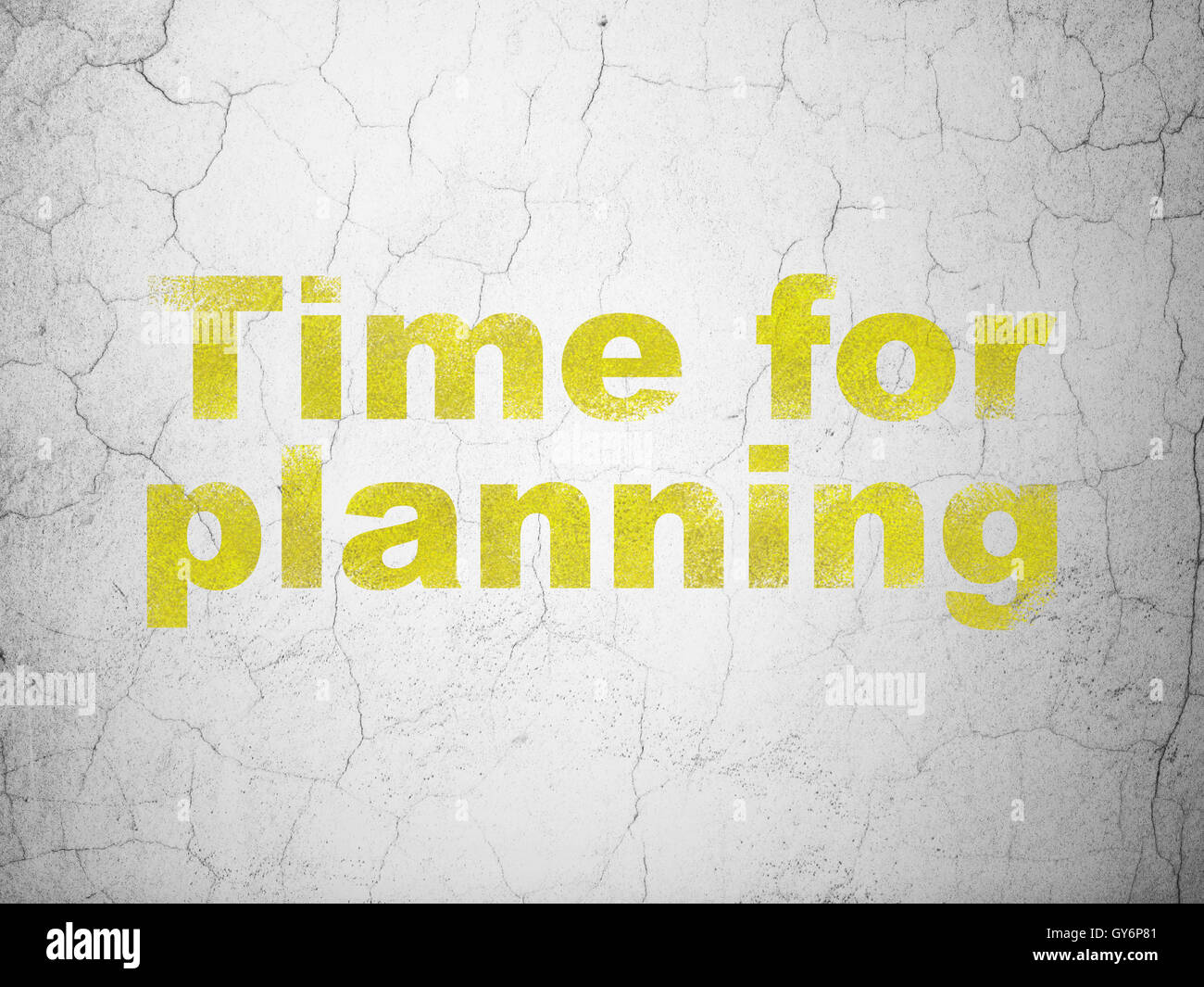 Timeline concept: Time for Planning on wall background Stock Photo - Alamy