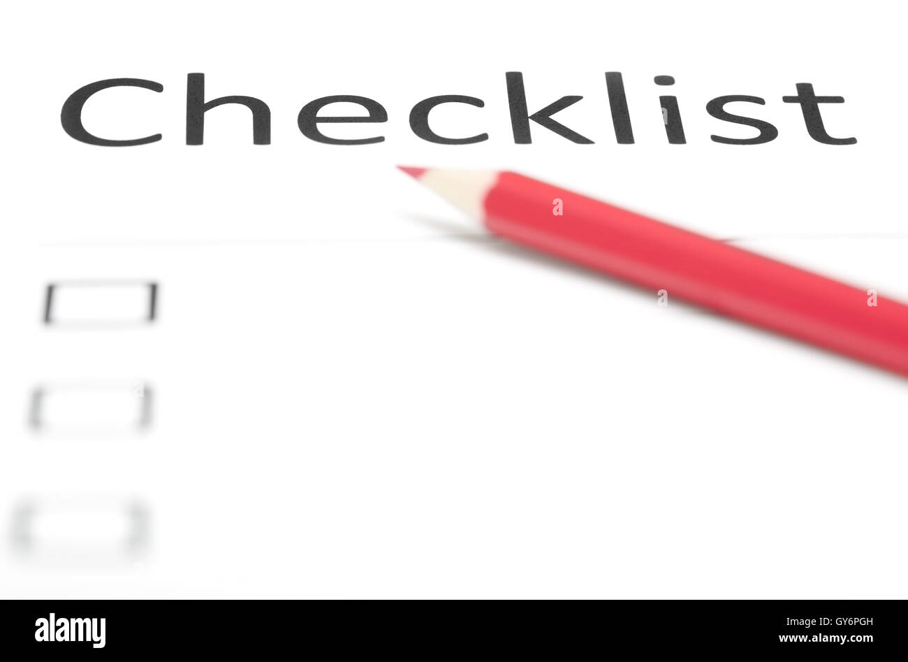 Plan checklist hi-res stock photography and images - Alamy
