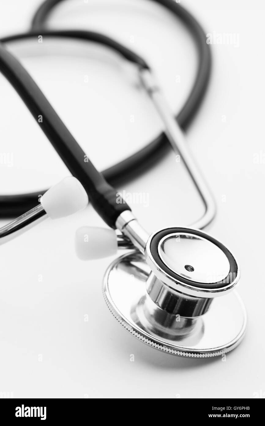 Stethoscope isolated on white Stock Photo - Alamy
