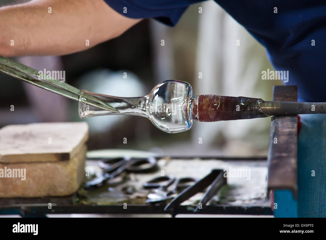 Venetian glass making hi-res stock photography and images - Alamy