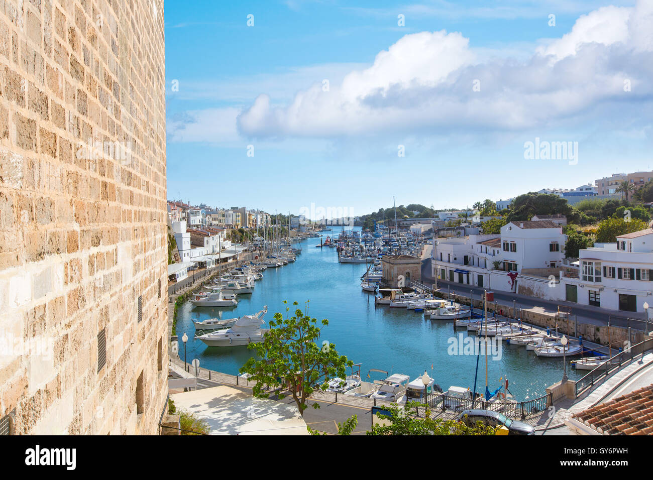 Ciutadella Menorca marina Port view Ciudadela Stock Photo - Alamy