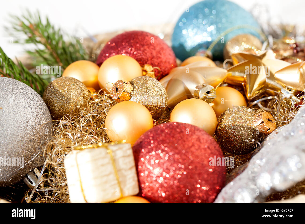 Christmas decoration texture background Stock Photo - Alamy