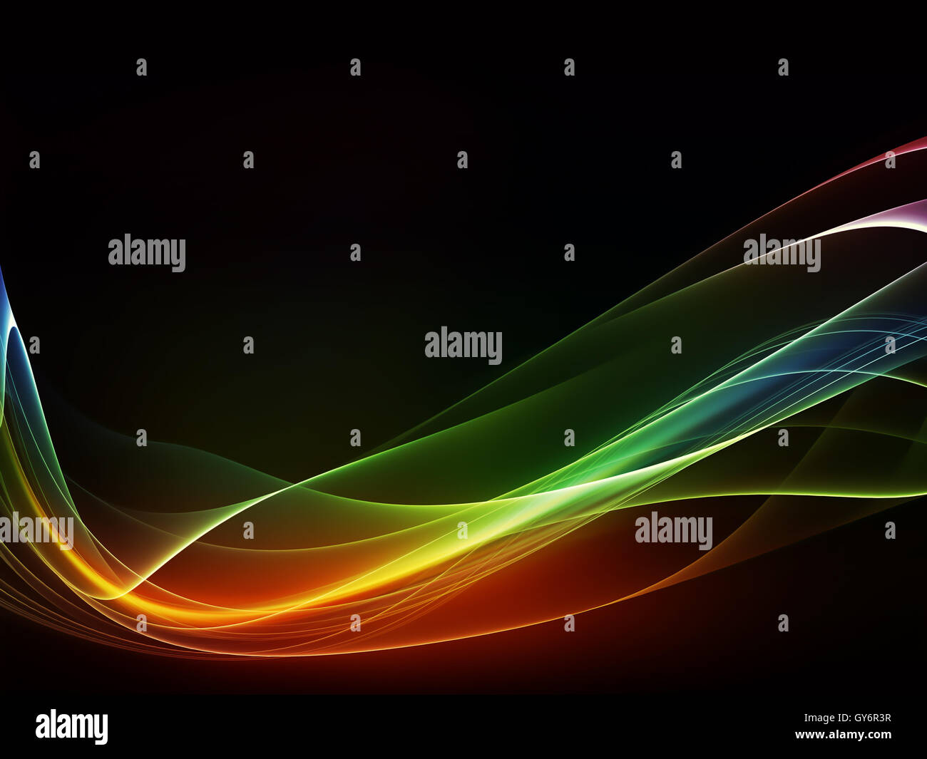 Stream of Fractal Waves Stock Photo - Alamy