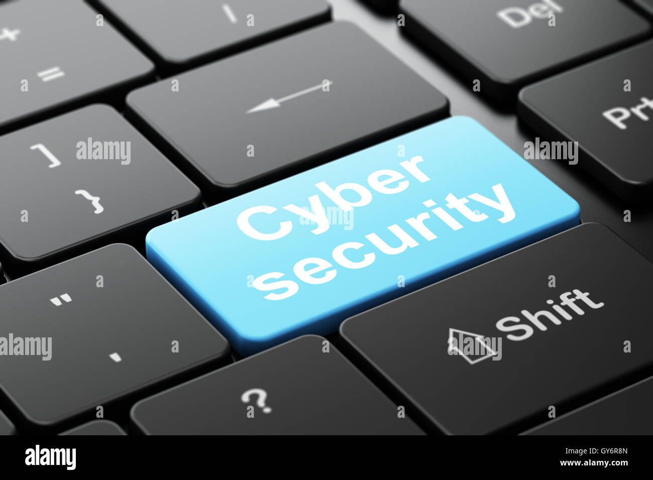 Security concept: Cyber Security on computer keyboard background Stock ...