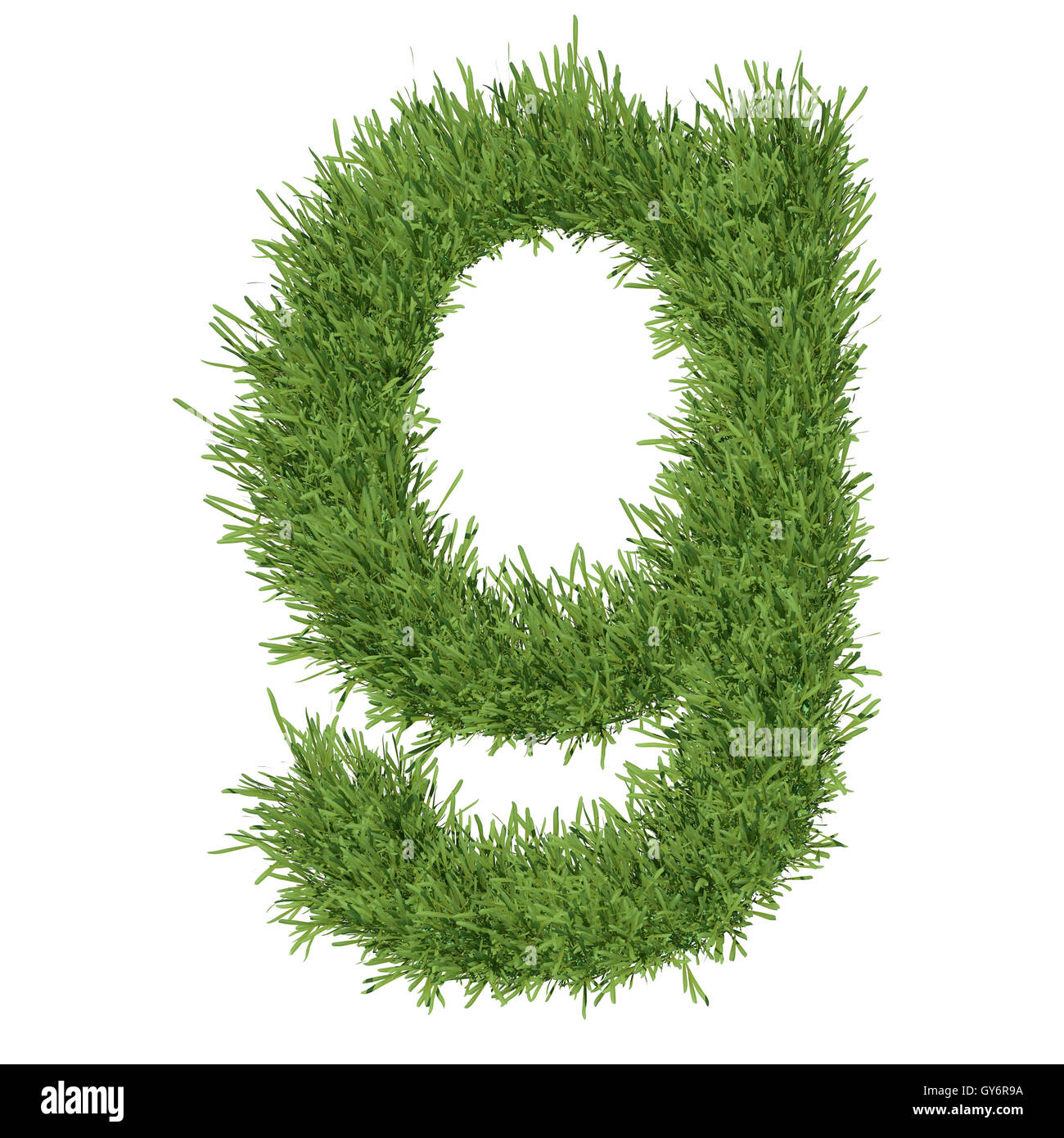 Letter of the alphabet made ΓÇïΓÇïfrom grass Stock Photo - Alamy