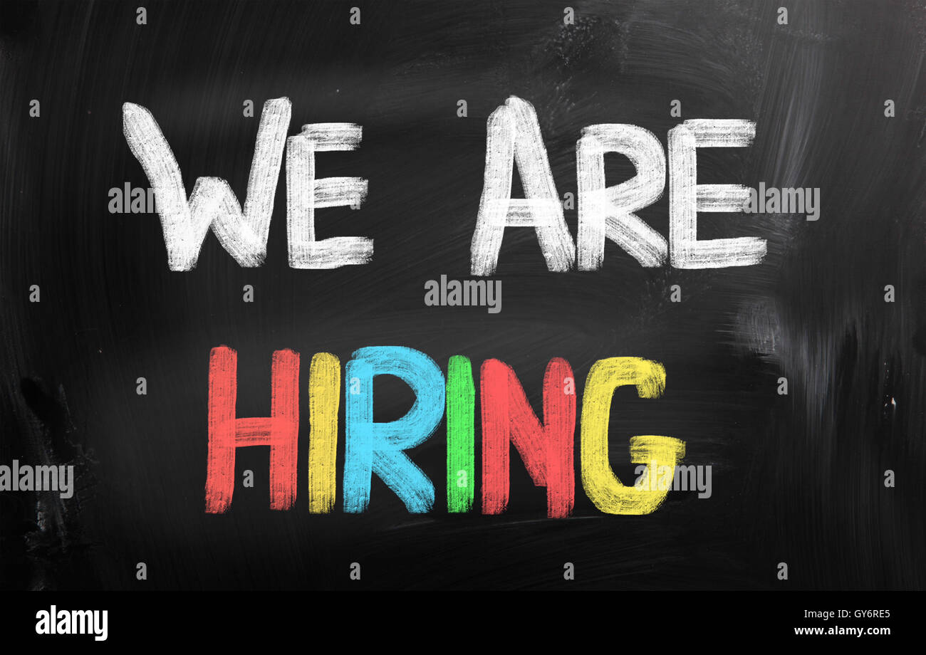 We Are Hiring Concept Stock Photo - Alamy