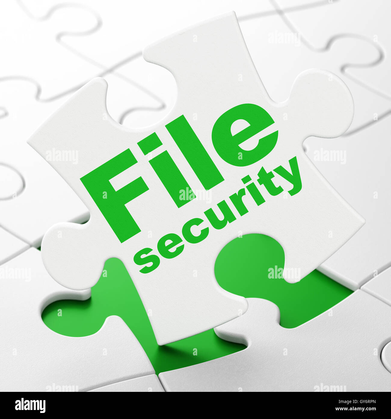 Security concept: File Security on puzzle background Stock Photo - Alamy