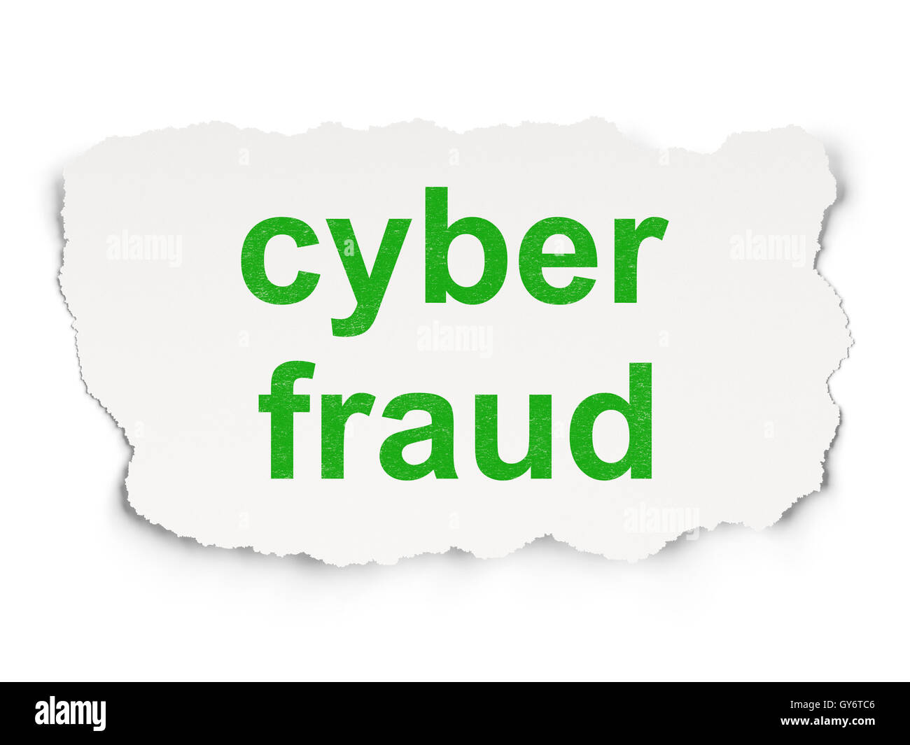 Safety concept: Cyber Fraud on Paper background Stock Photo - Alamy