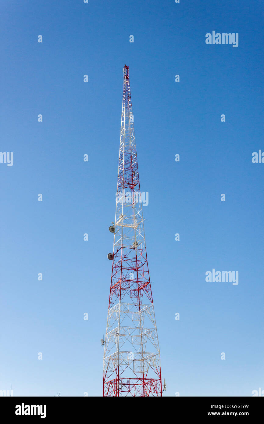 A Radio Tower in Dallas Texas Stock Photo - Alamy