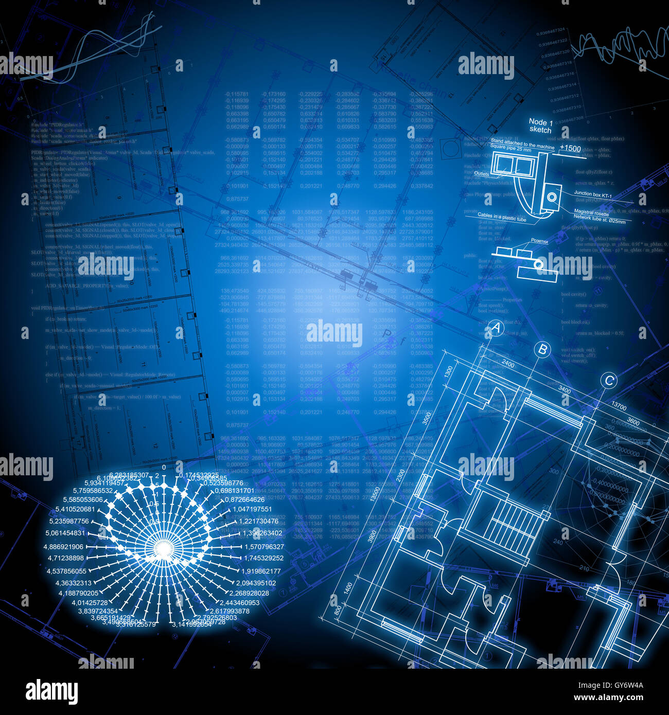 High-tech drawings and graphics Stock Photo - Alamy