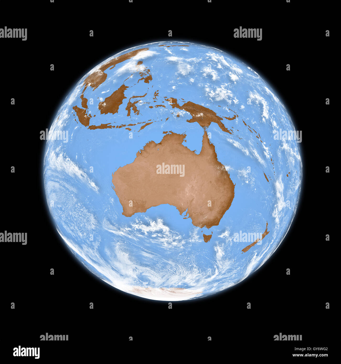 Australia on Earth Stock Photo - Alamy