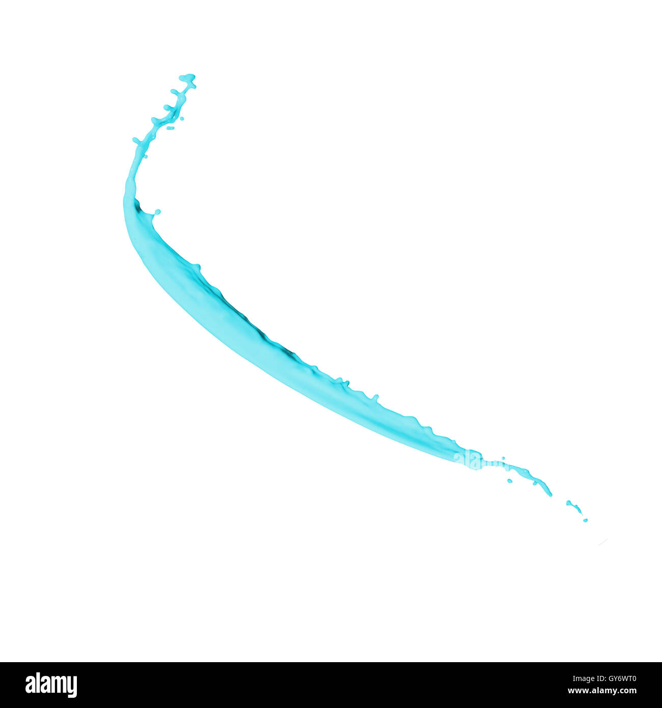 turquoise paint splash Stock Photo - Alamy