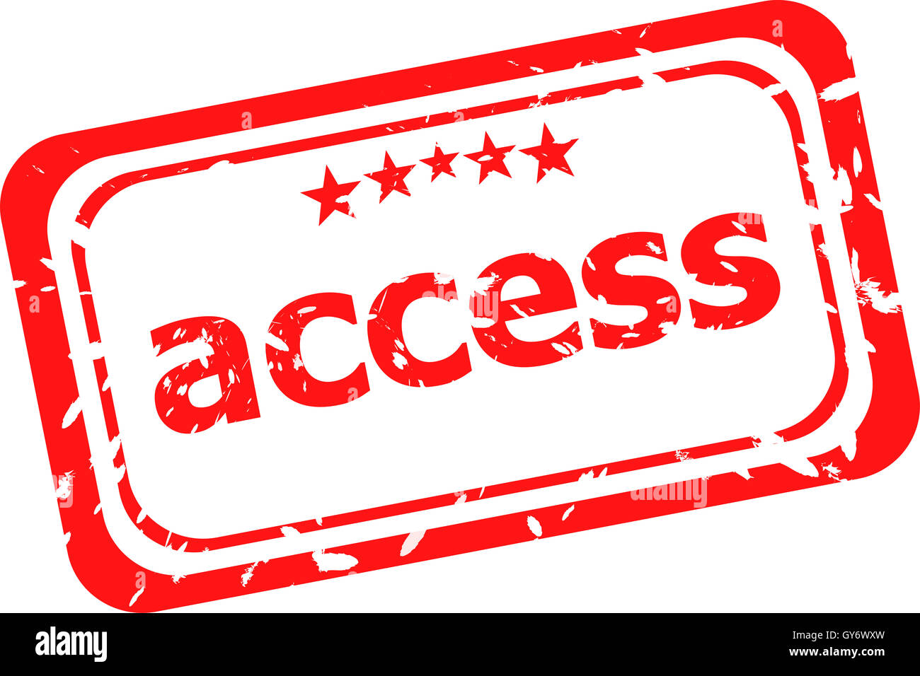 red rubber stamp with access word Stock Photo - Alamy