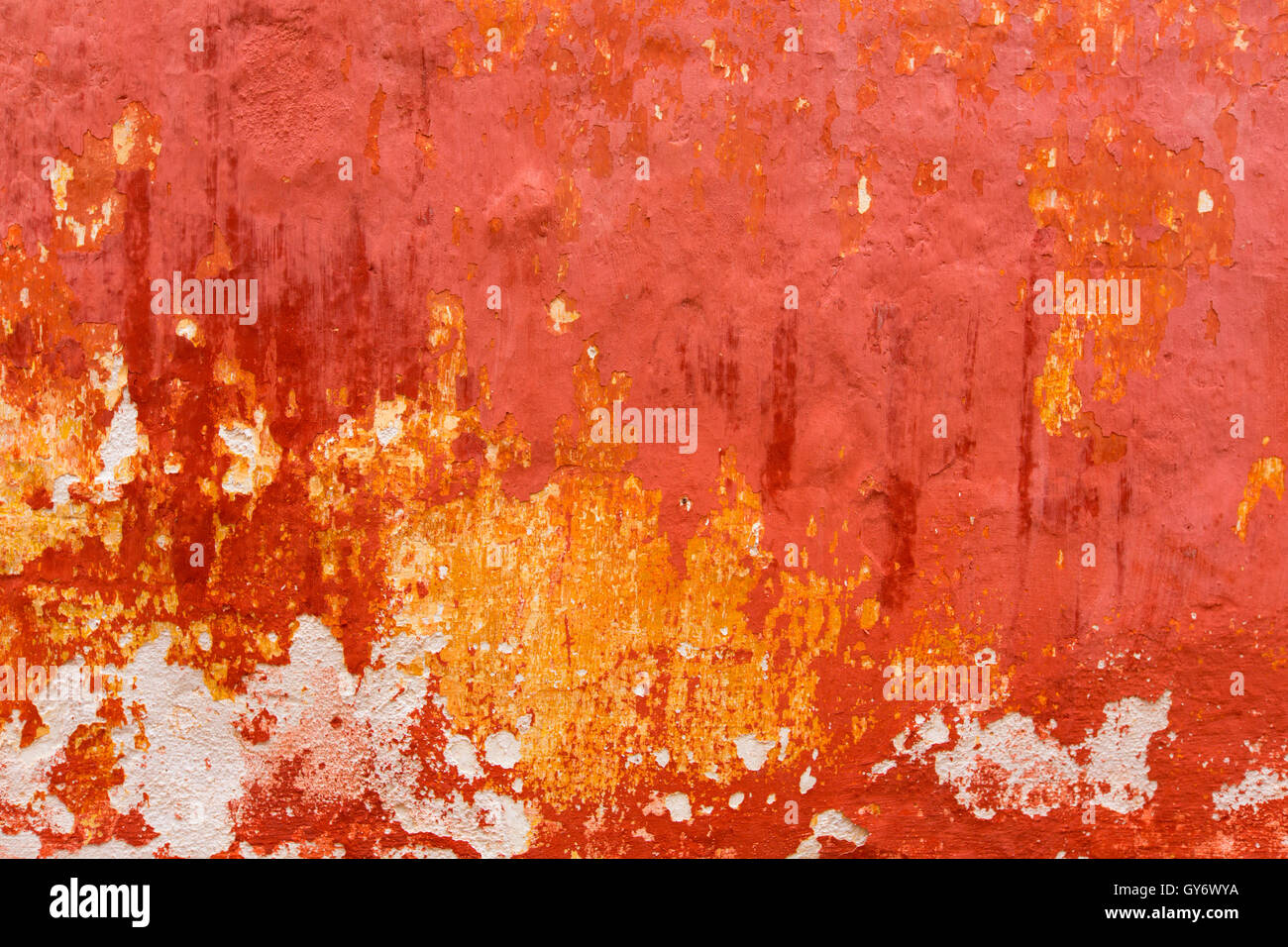 Menorca Ciutadella red grunge facade texture Stock Photo - Alamy