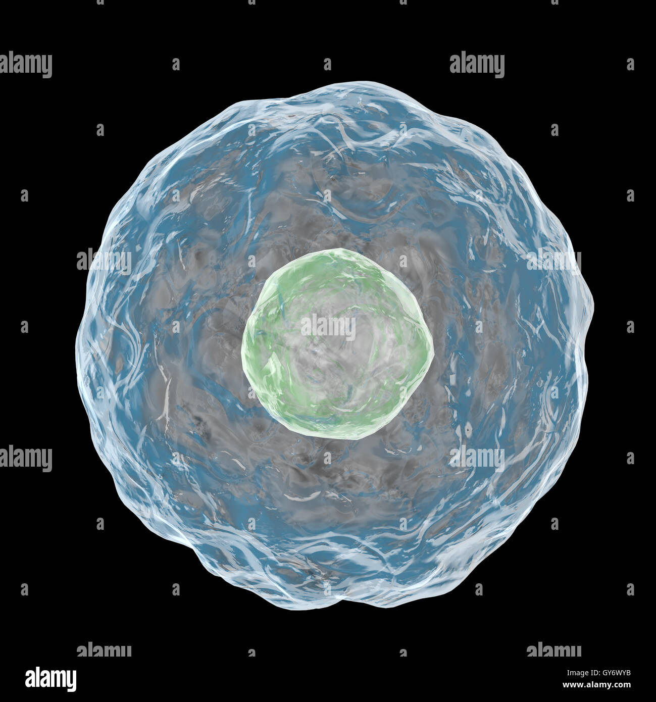 Digital illustration of CELL isolated on black background Stock Photo ...