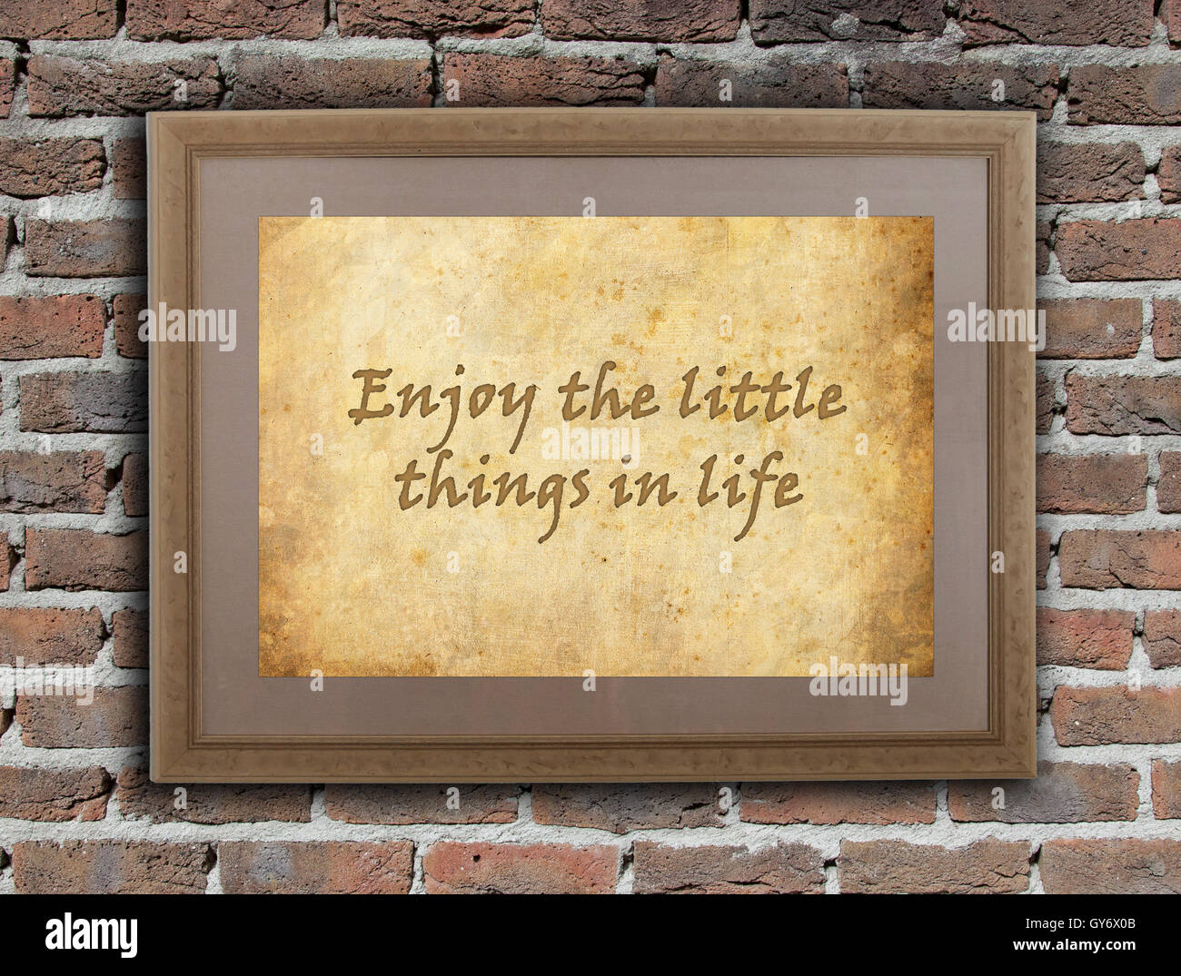 Enjoy the little things in life Stock Photo - Alamy