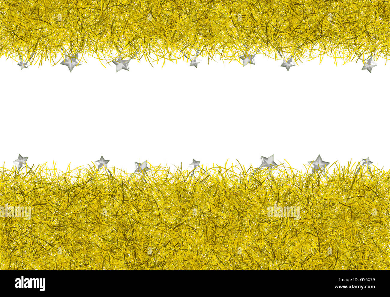 gold christmas tinsel texture background Stock Photo - Alamy