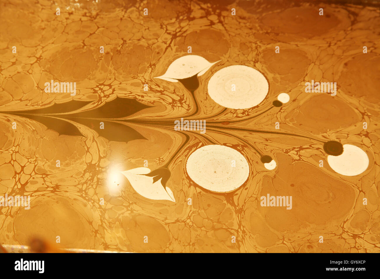 Ebru, Turkish marbling art background Stock Photo - Alamy