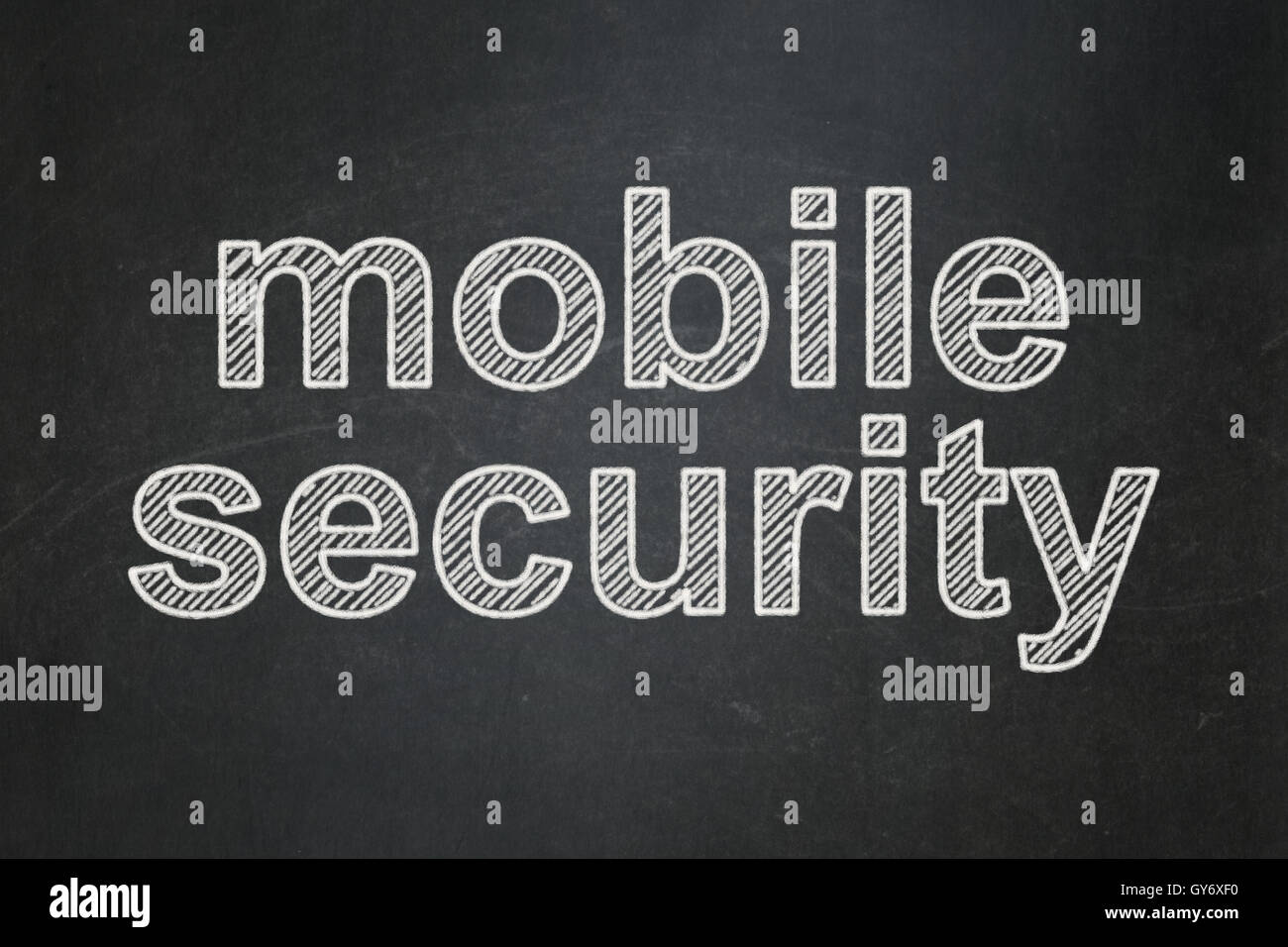 Security concept: Mobile Security on chalkboard background Stock Photo ...