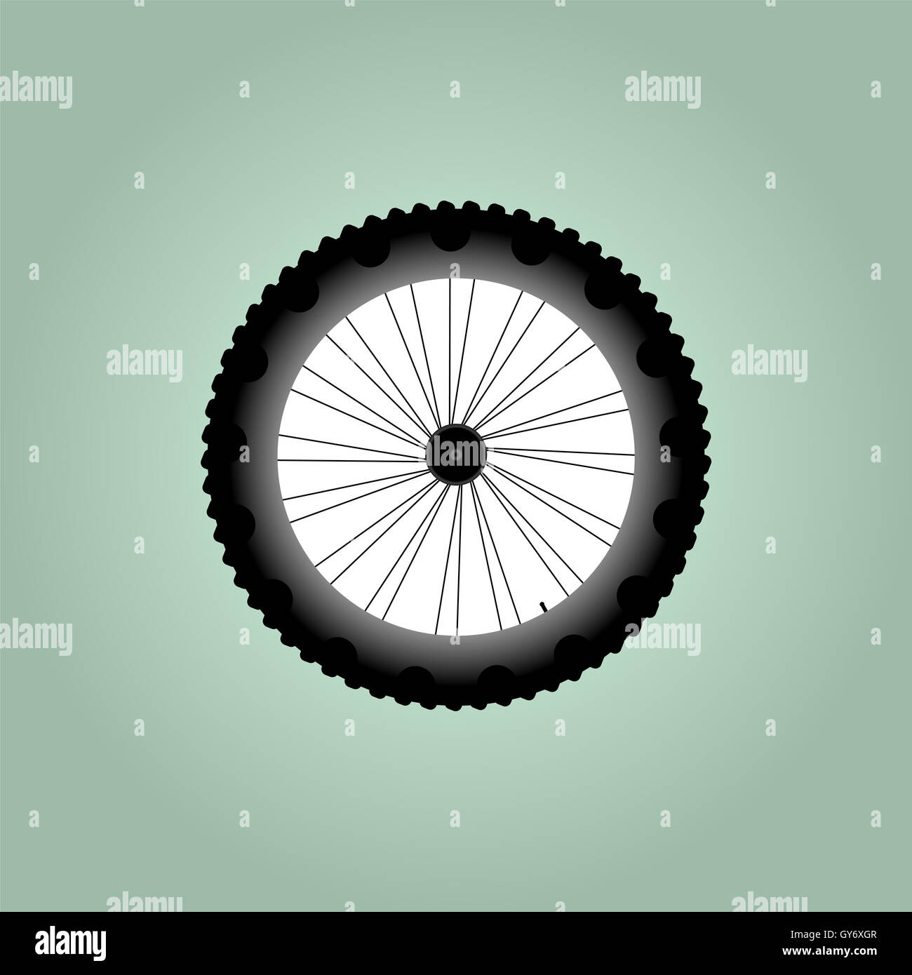 Front view of bike wheel Stock Photo - Alamy