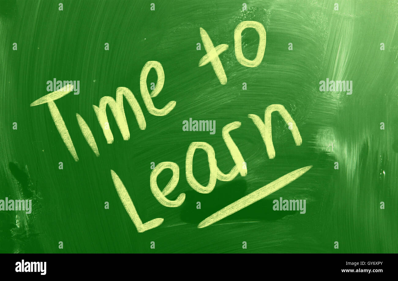 Time To Learn Concept Stock Photo - Alamy