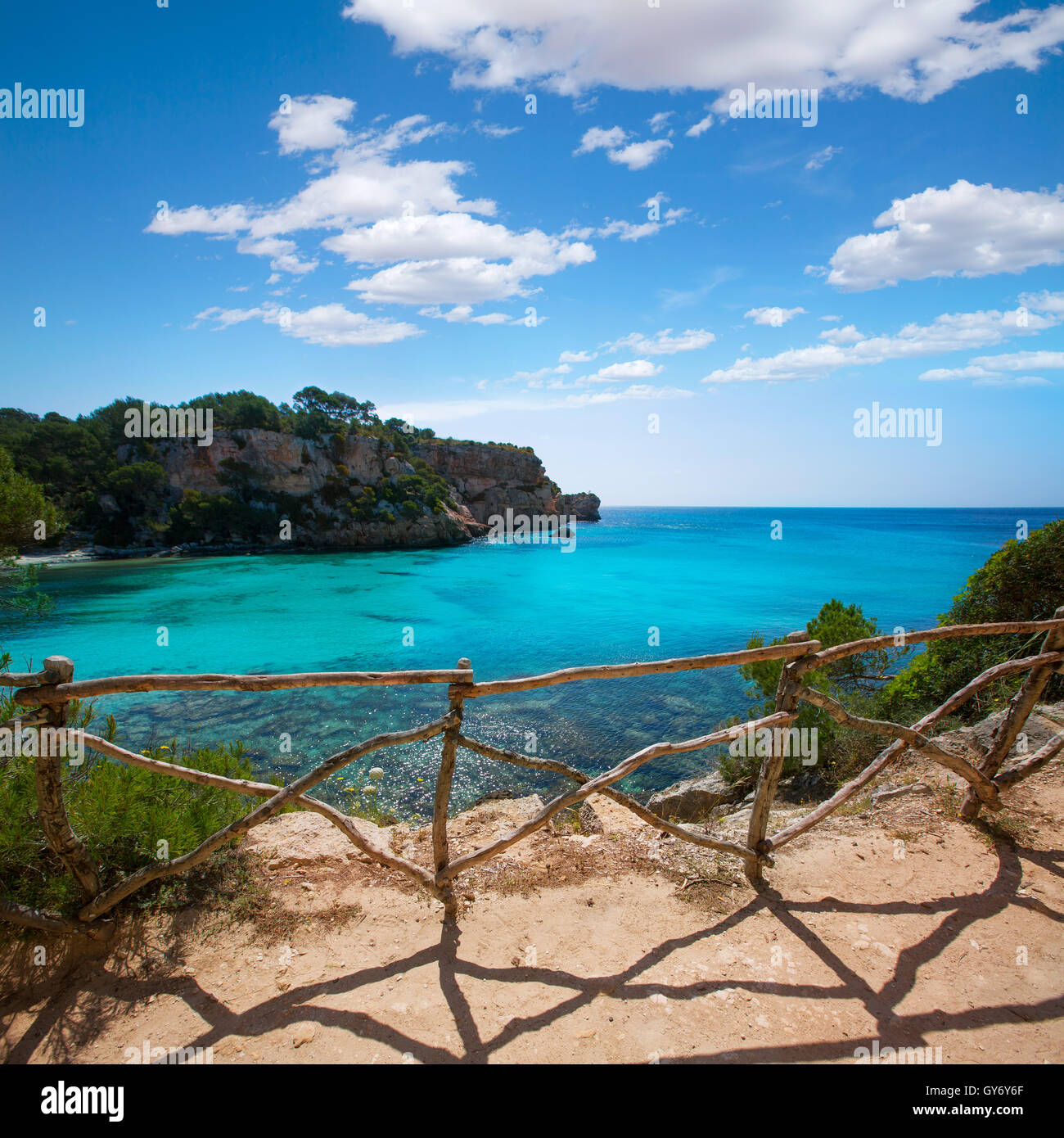 Cala Macarella Menorca turquoise Balearic Mediterranean Stock Photo - Alamy