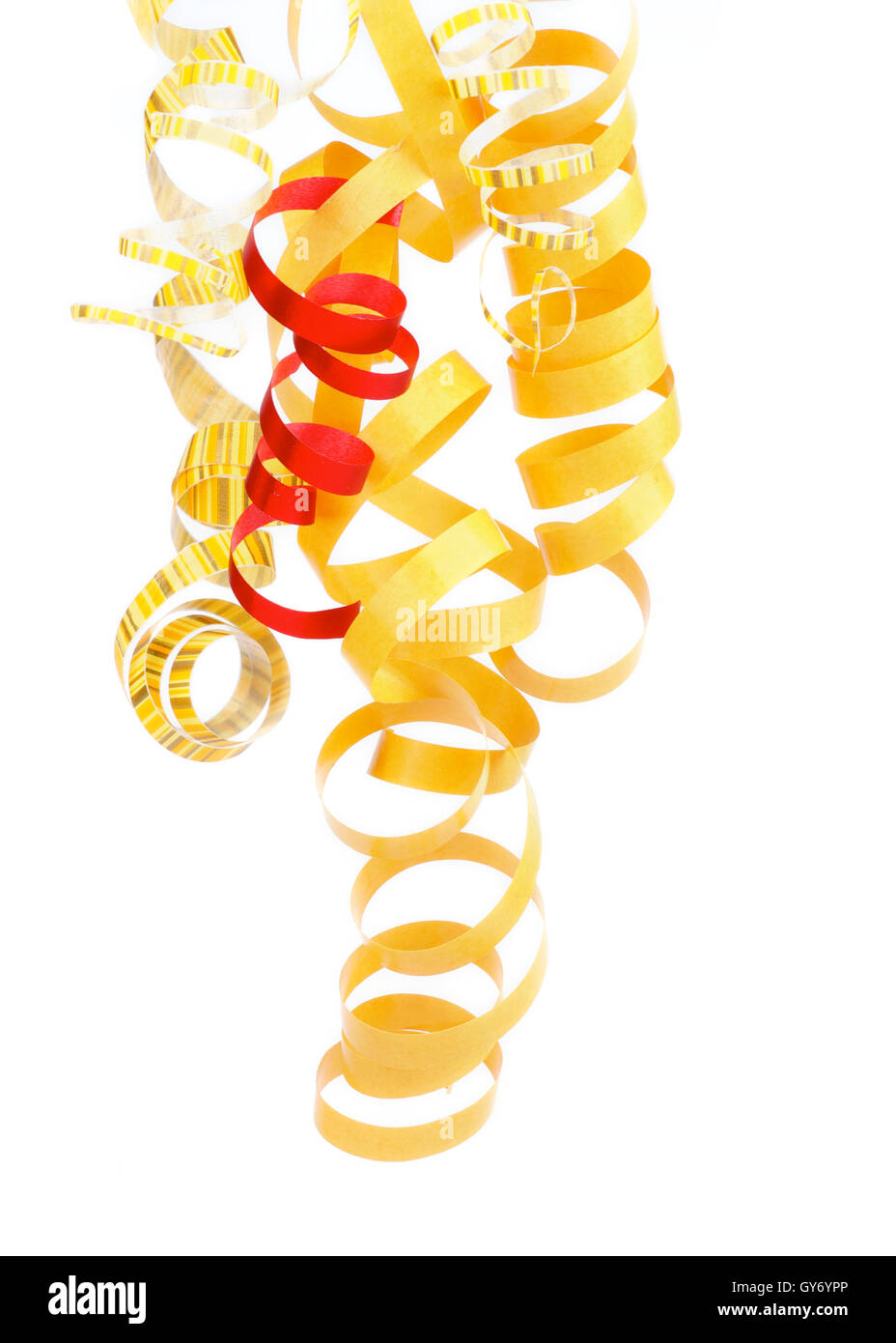 Red Ribbon Streamer Curled Curly High Resolution Stock Photography and ...