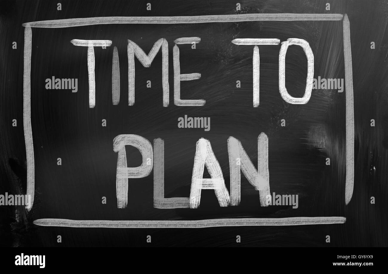 Time To Plan Concept Stock Photo - Alamy