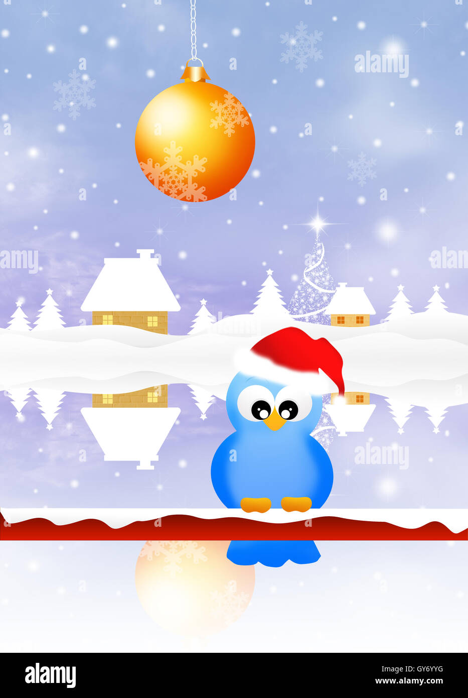 Birds at Christmas Stock Photo - Alamy