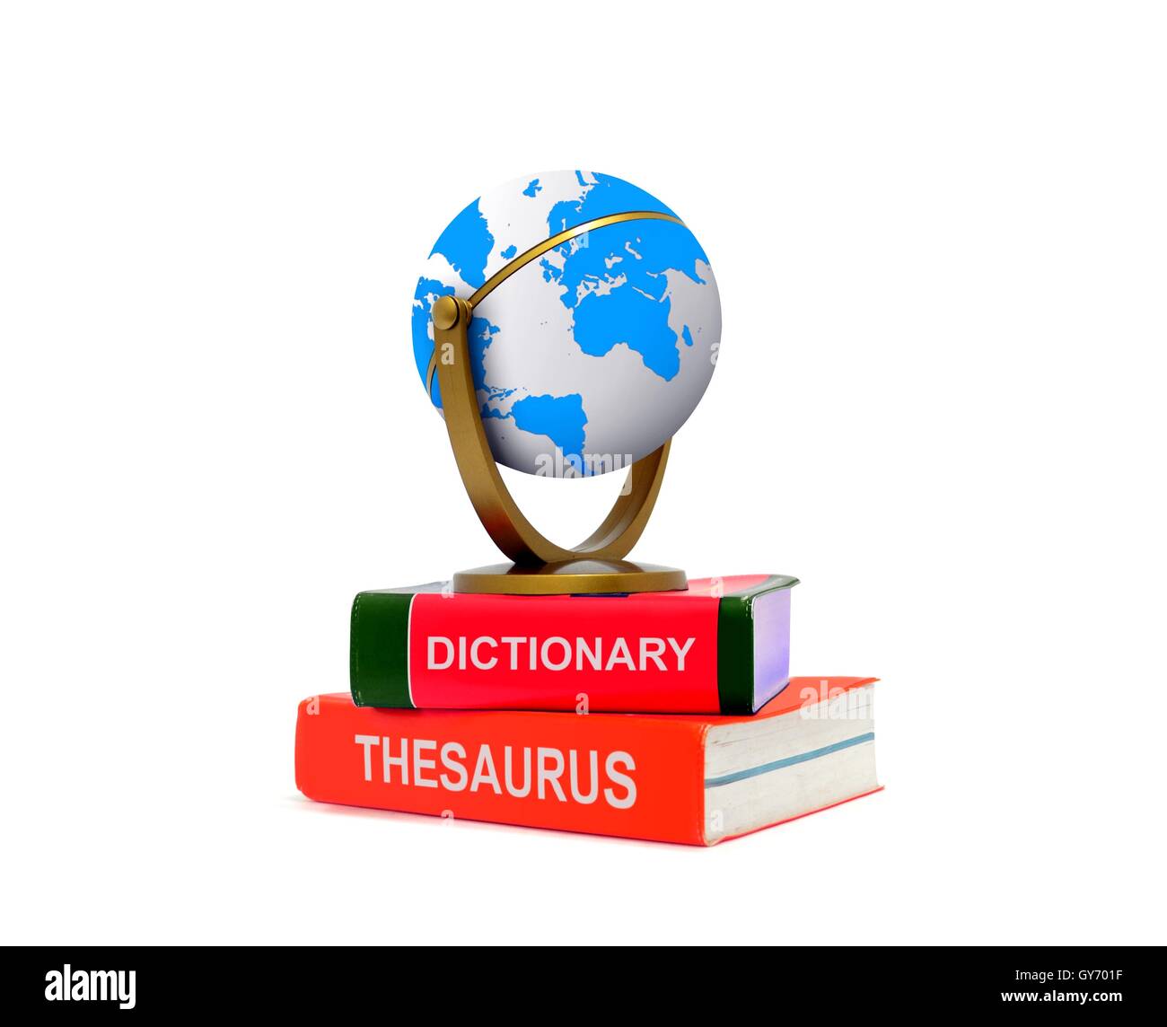 World globe on book Cut Out Stock Images & Pictures - Alamy