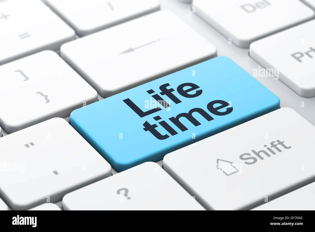 Time concept: Life Time on computer keyboard background Stock Photo - Alamy