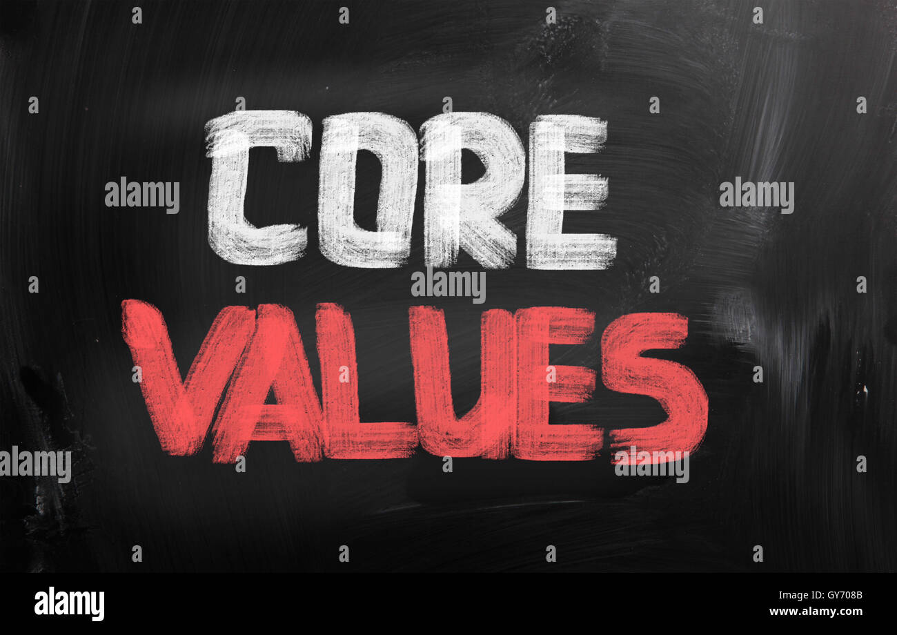 Core Values Concept Stock Photo - Alamy