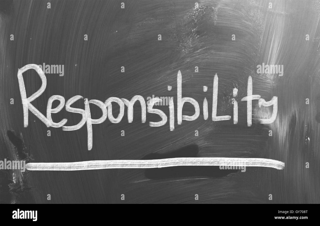 The Word Responsible Clipart