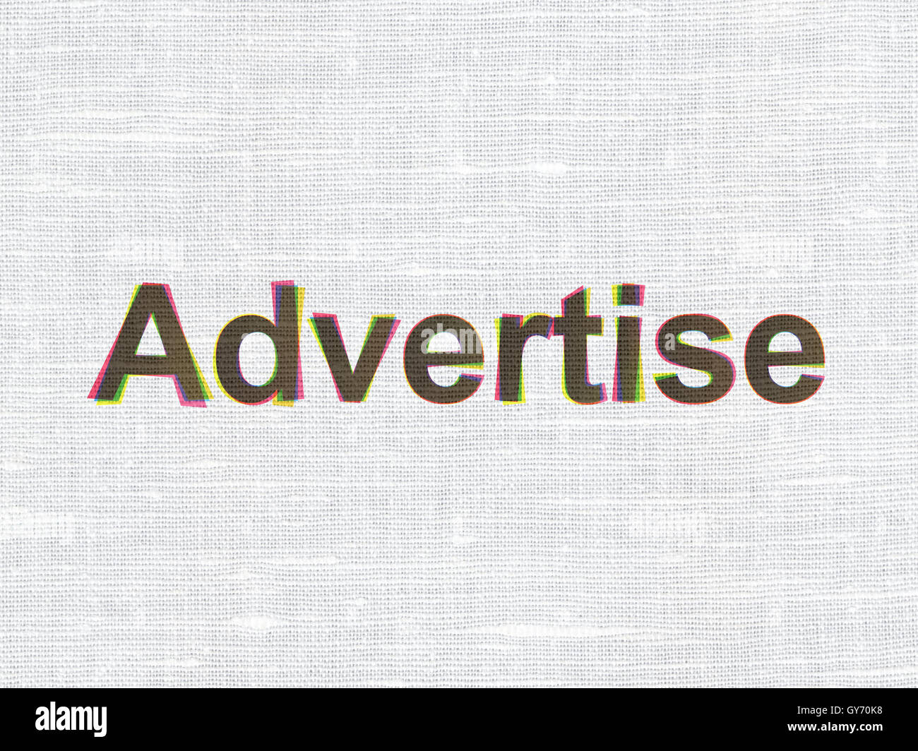 Advertising concept: Advertise on fabric texture background Stock Photo ...