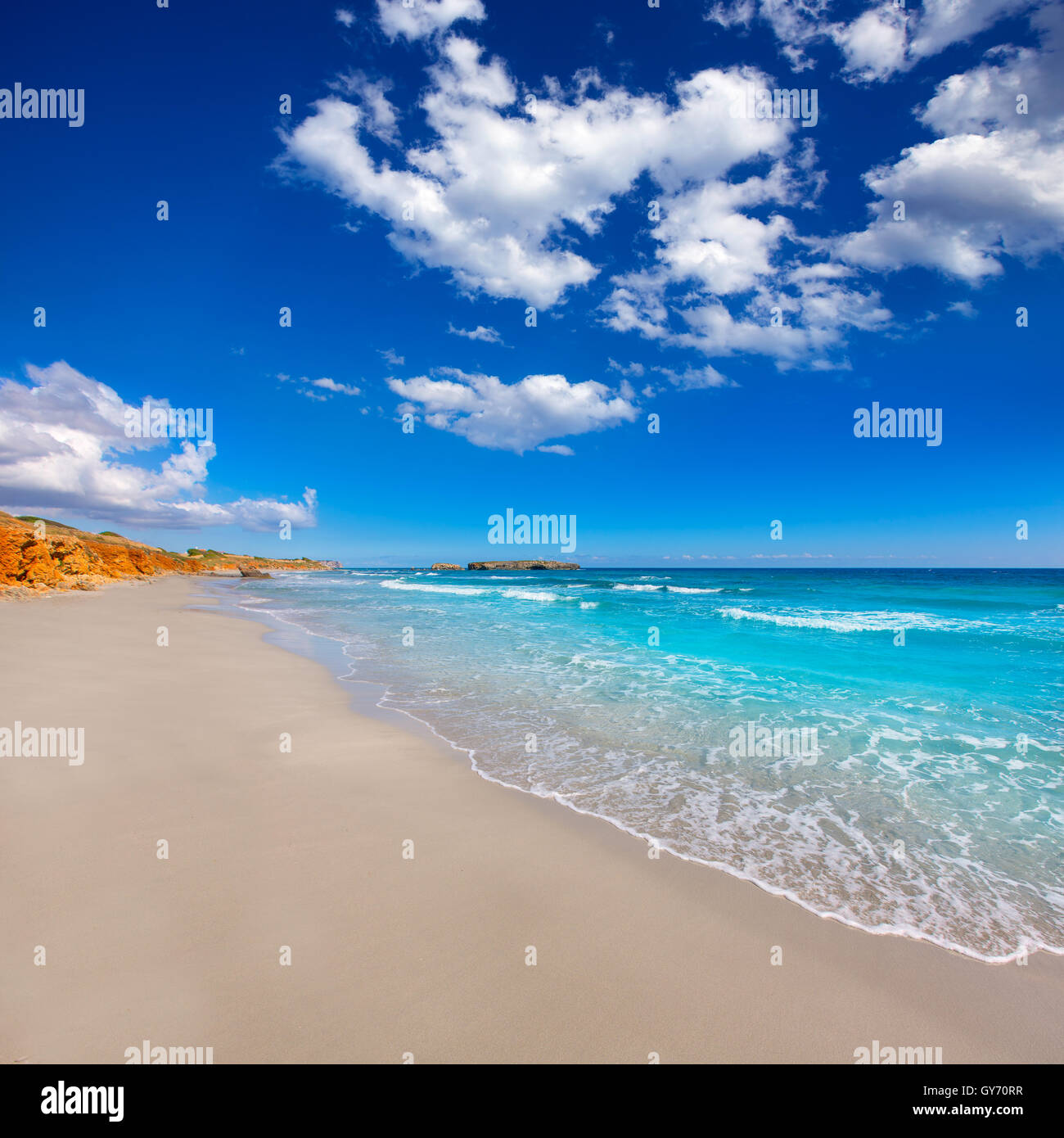 Menorca Platja de Binigaus beach Mediterranean paradise Stock Photo - Alamy