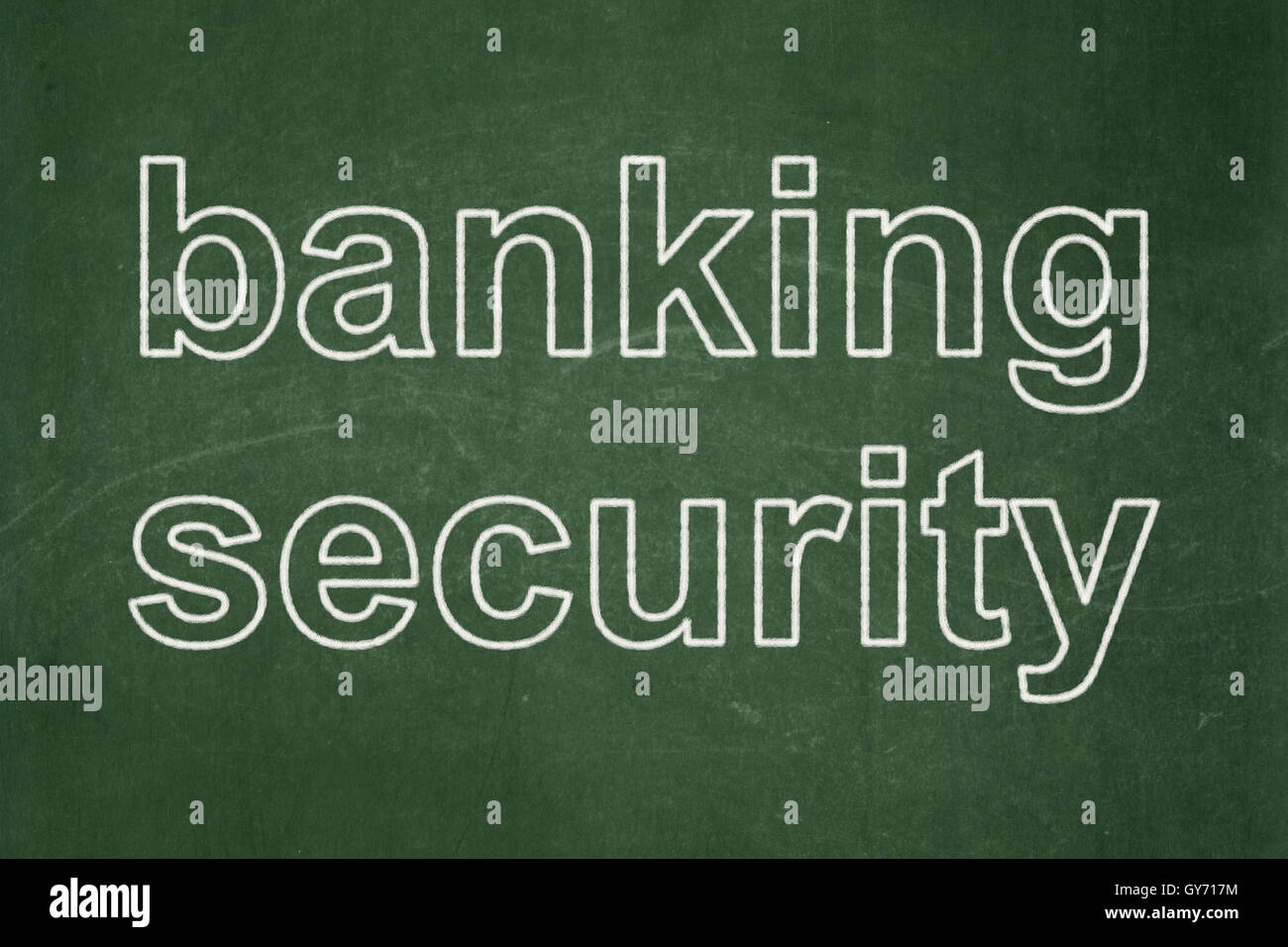 Privacy concept: Banking Security on chalkboard background Stock Photo - Alamy