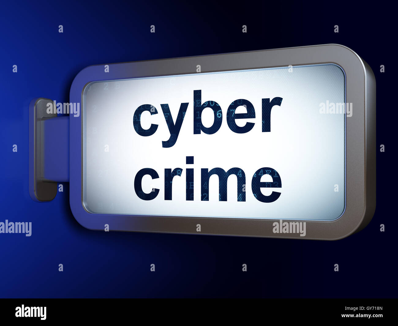 Safety concept: Cyber Crime on billboard background Stock Photo - Alamy