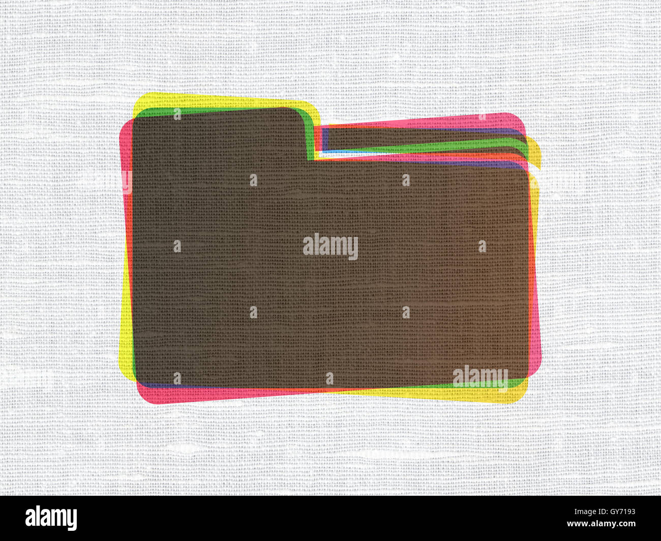 Business concept: Folder on fabric texture background Stock Photo - Alamy