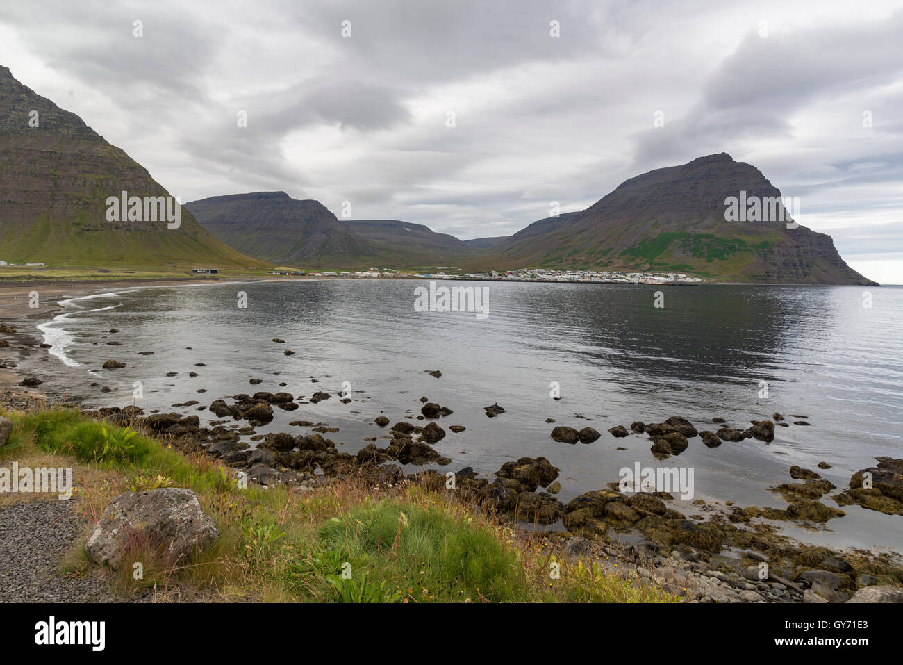 isafjordur bay iceland Stock Photo - Alamy