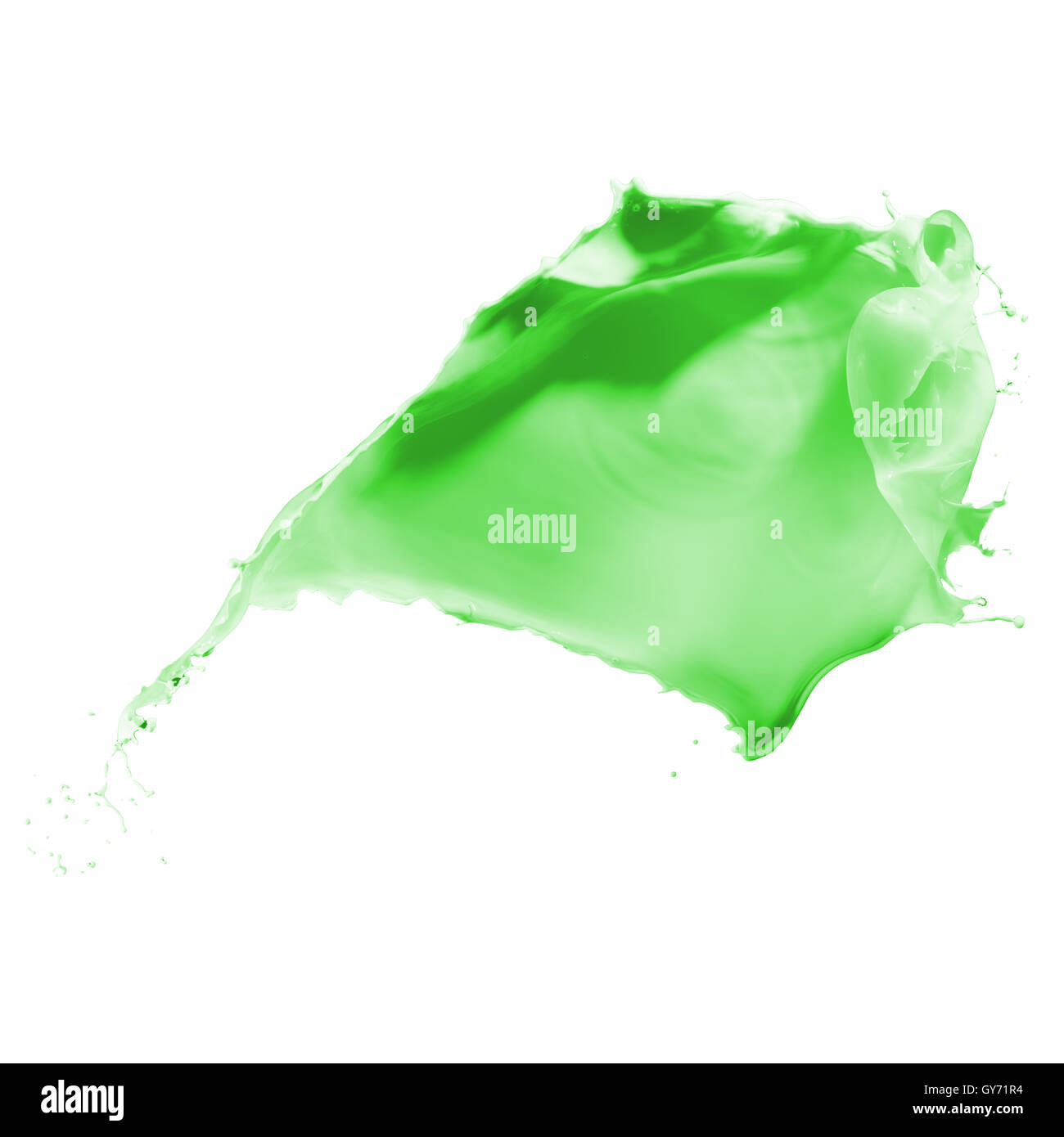 green paint splash Stock Photo - Alamy