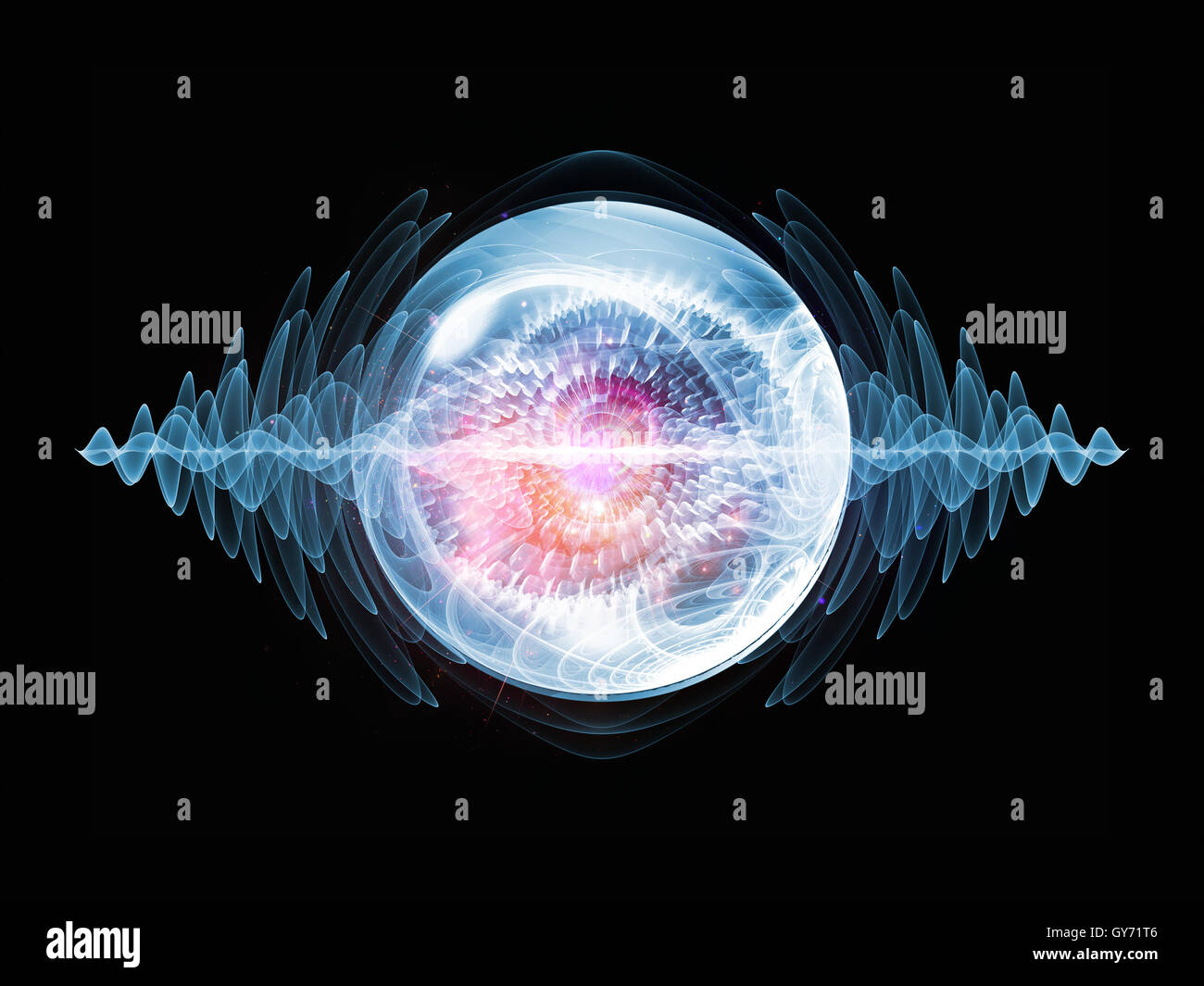 Magic of Wave Particle Stock Photo - Alamy