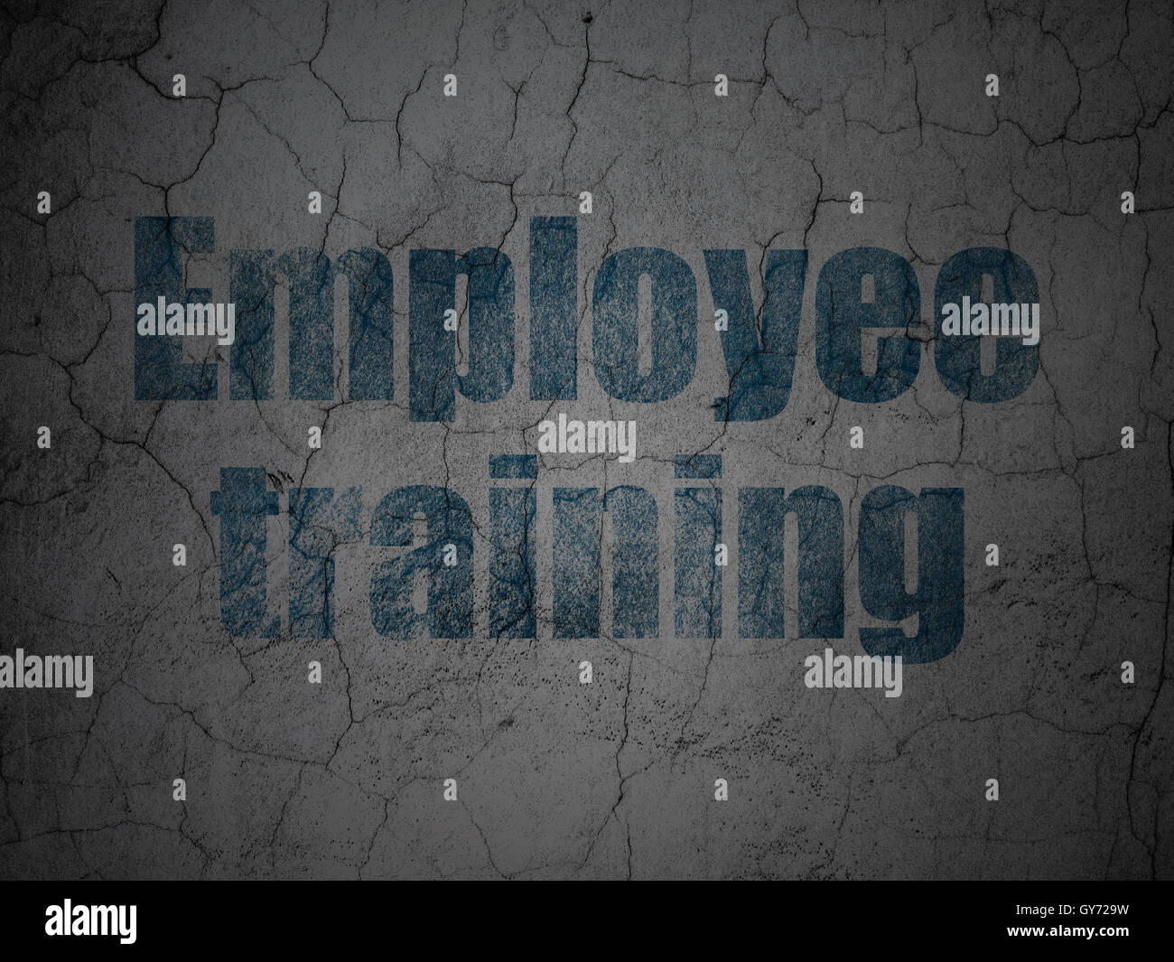 Education concept: Employee Training on grunge wall background Stock ...