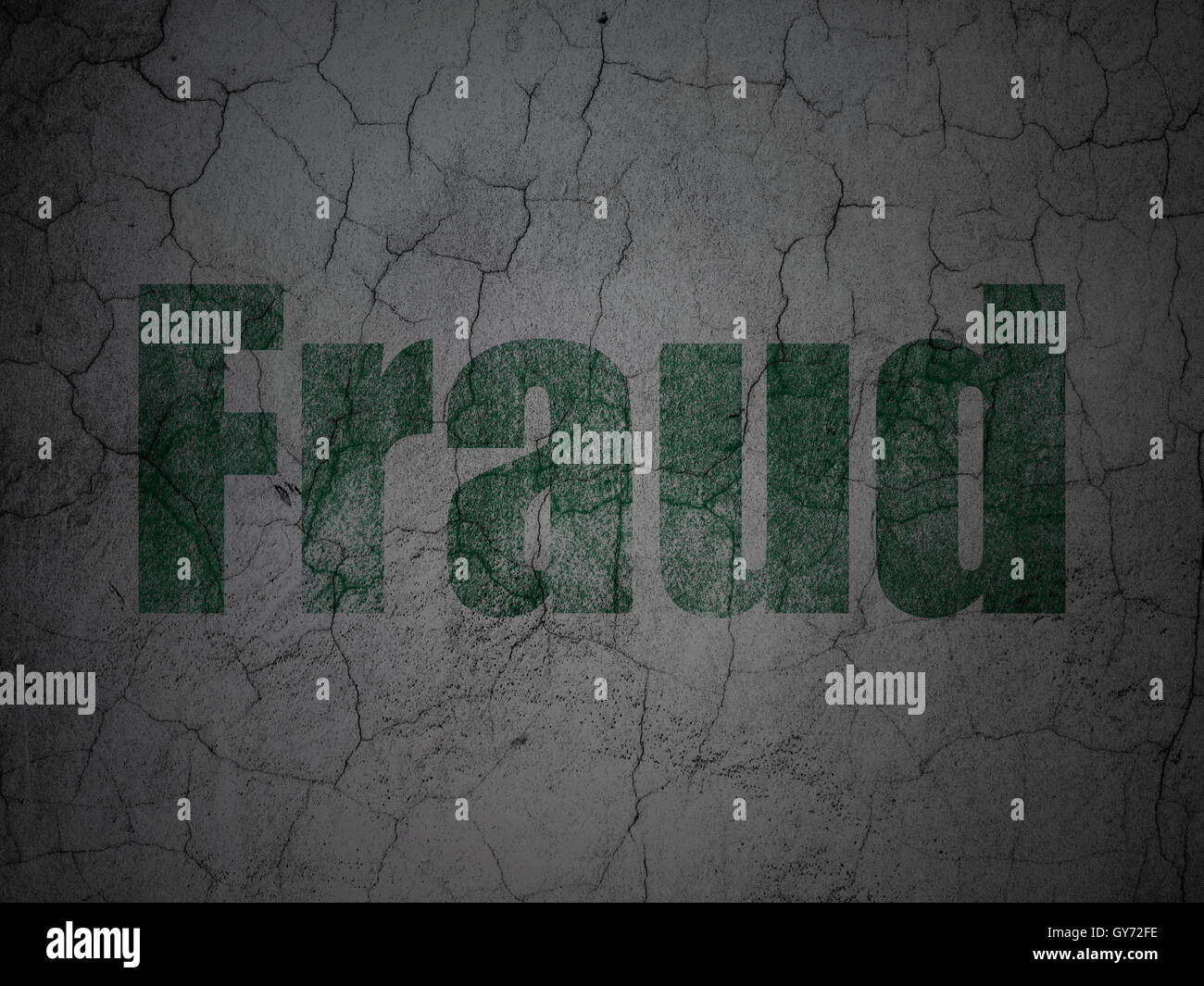 Safety concept: Fraud on grunge wall background Stock Photo - Alamy