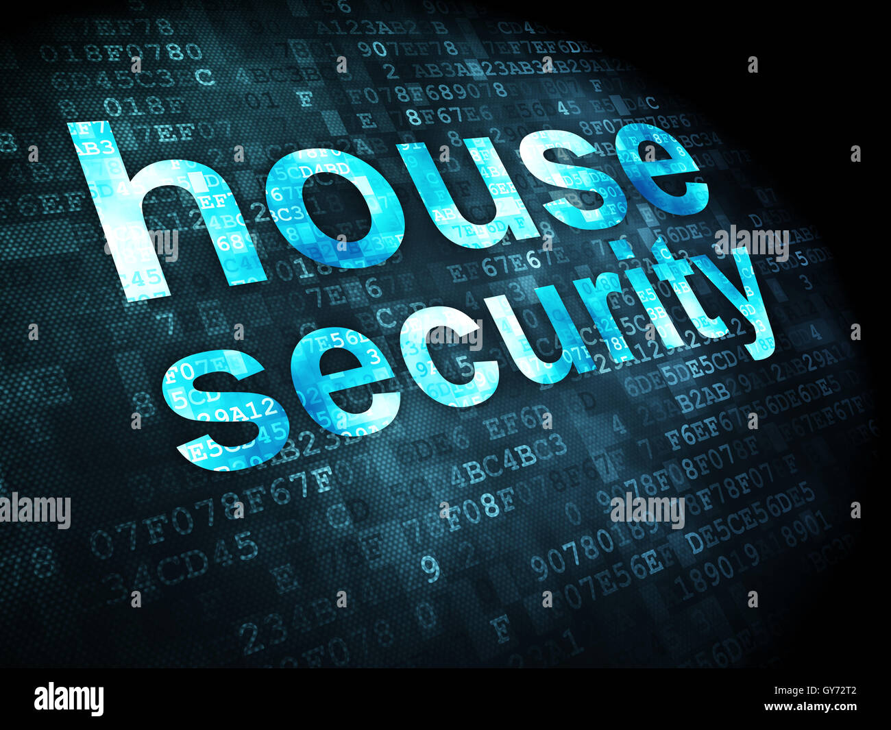Protection concept: House Security on digital background Stock Photo ...