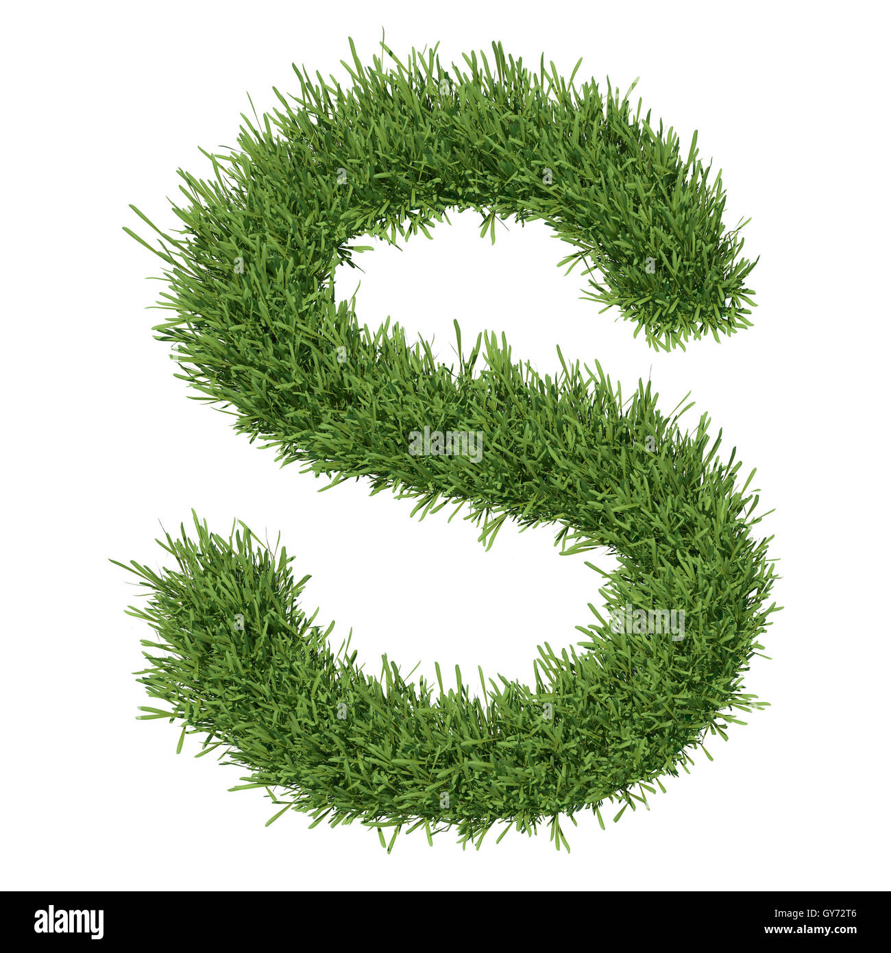 Letter of the alphabet made ΓÇïΓÇïfrom grass Stock Photo - Alamy