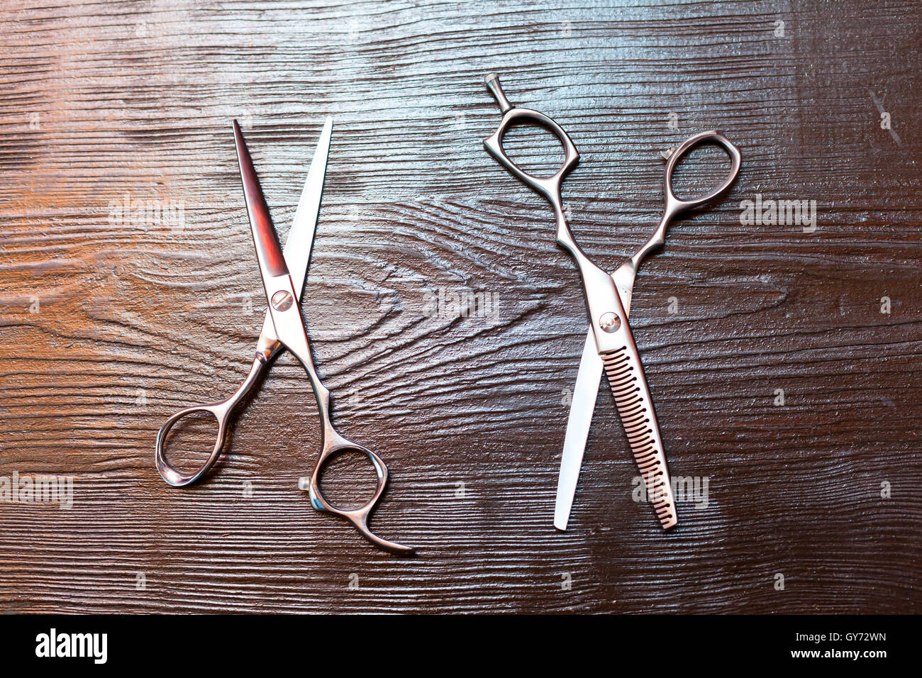 Clippers on the table Stock Photo - Alamy
