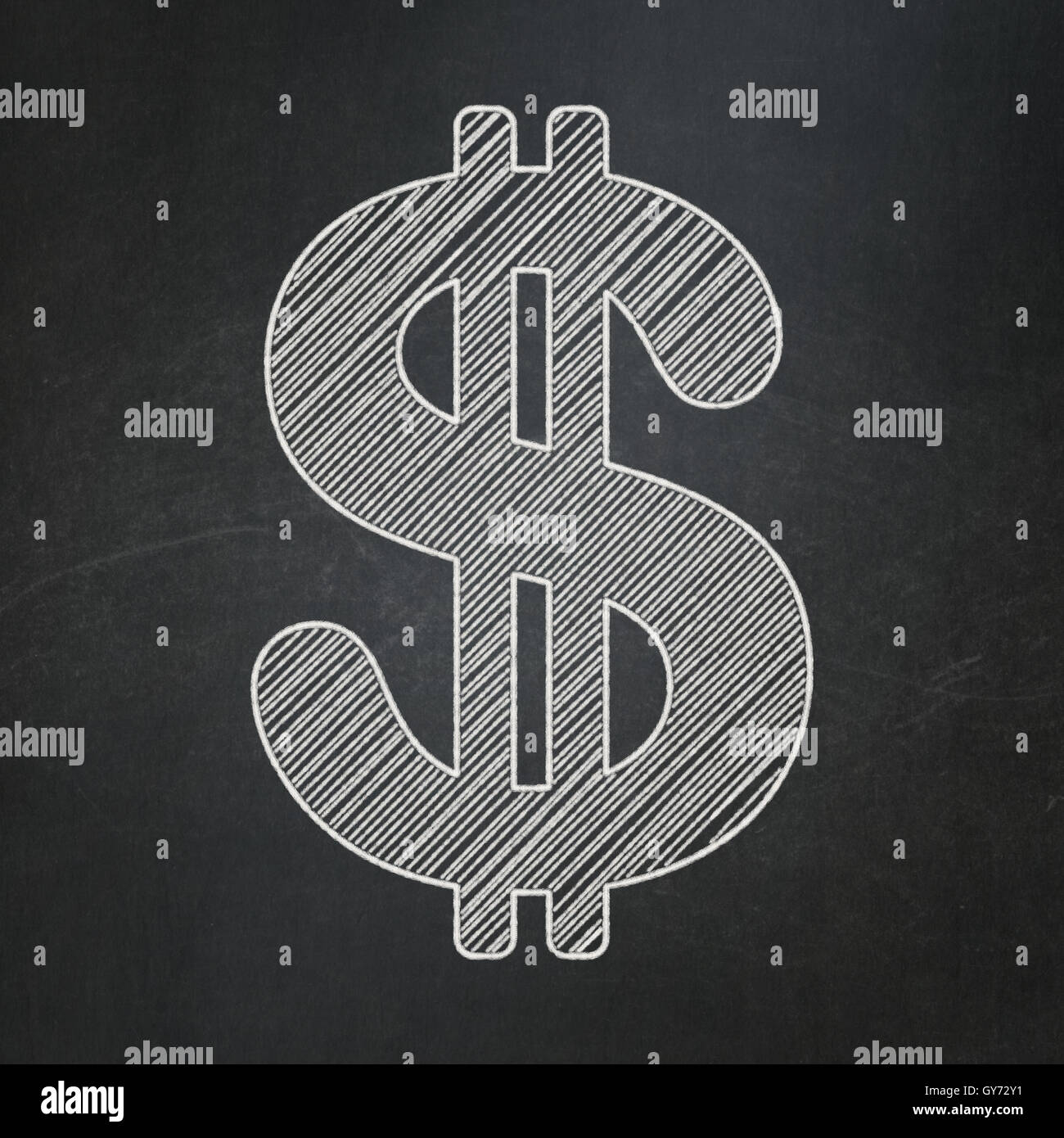 Currency concept: Dollar on chalkboard background Stock Photo - Alamy