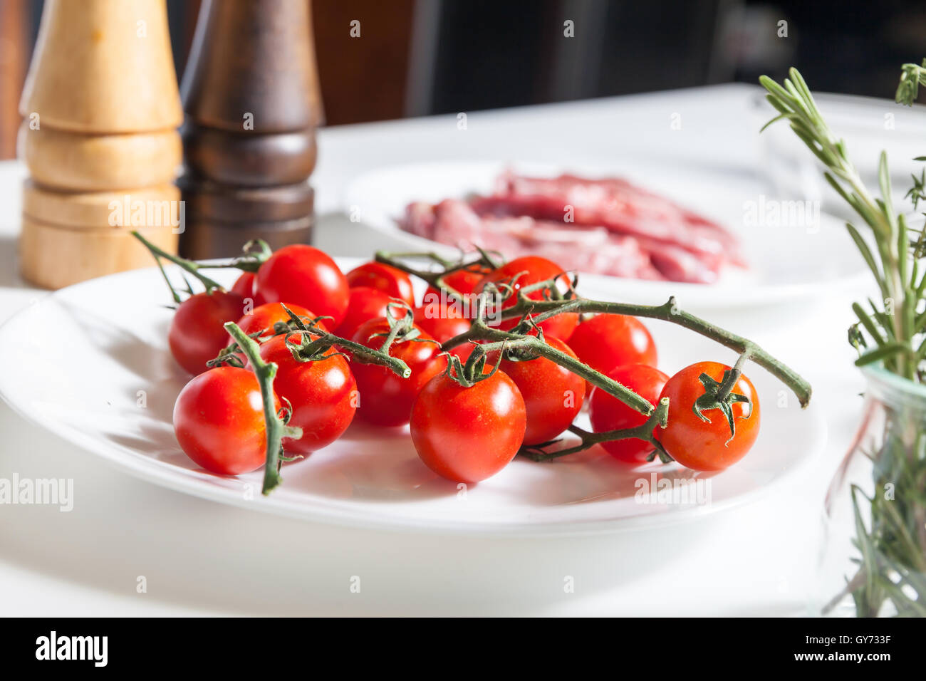 Products on the table Stock Photo - Alamy