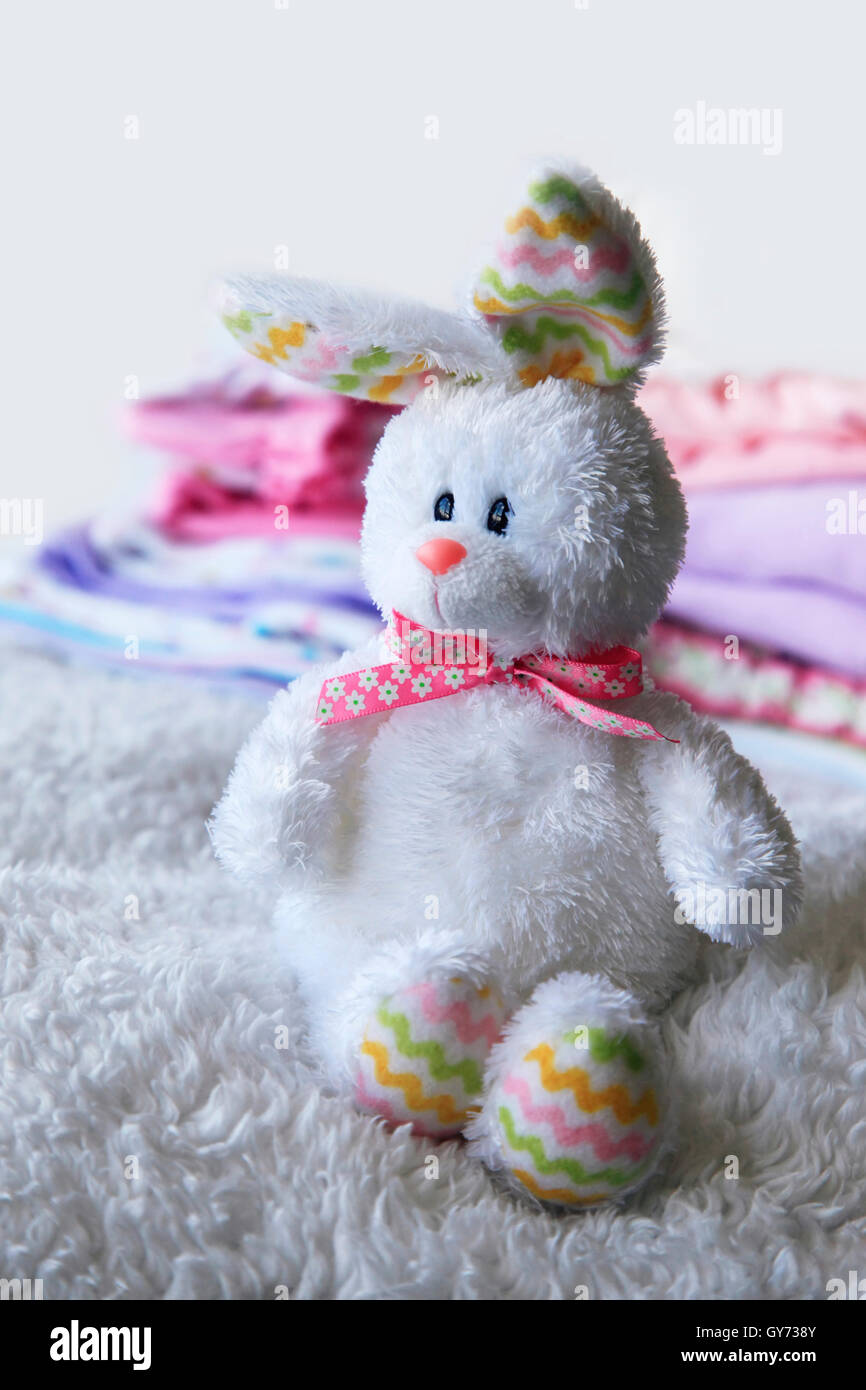 Bunny with bow hi-res stock photography and images - Alamy