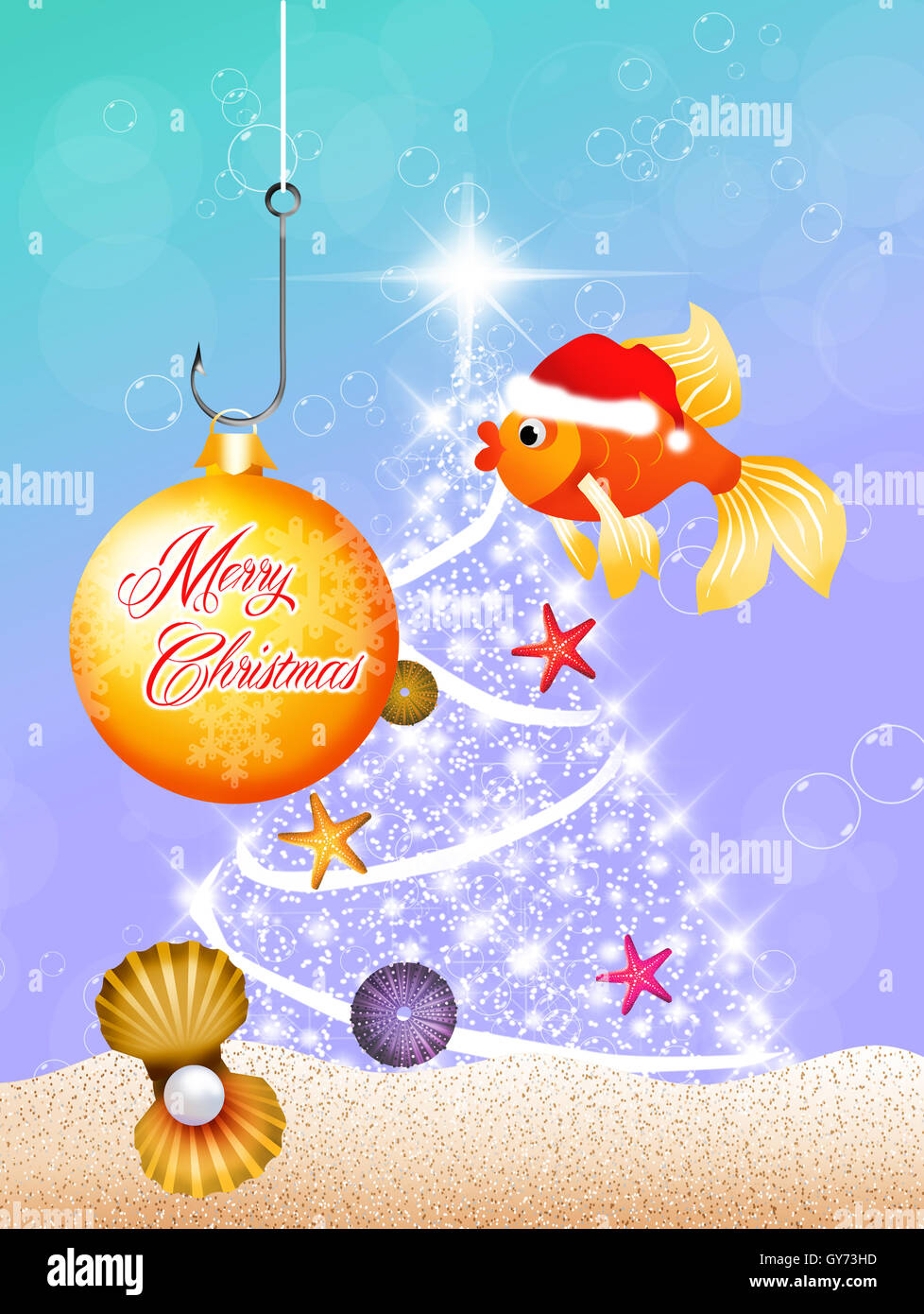 Fish at Christmas Stock Photo - Alamy